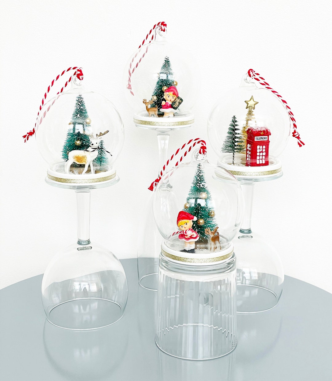 Christmas Hanging Snow Globes - Etsy