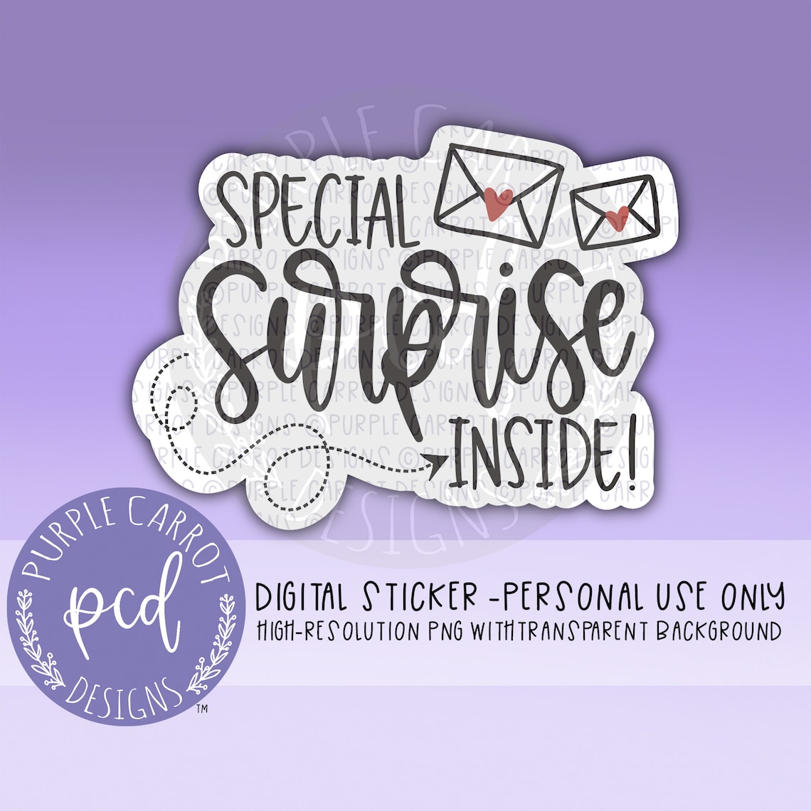 Special Surprise Inside© PNG Digital Sticker DIY Sticker | Etsy