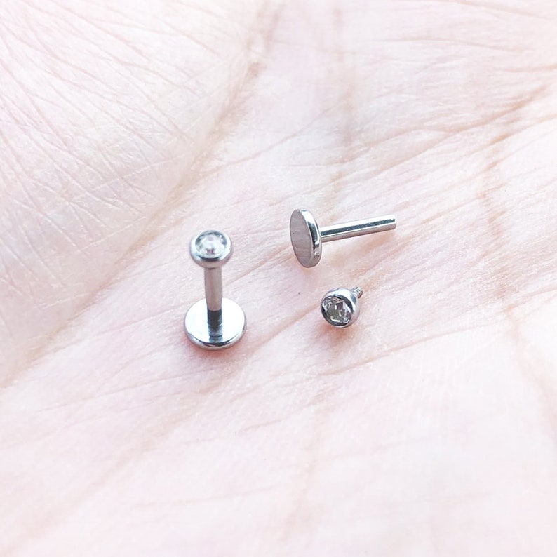 18g 6mm 8mm 10mm Internally Threaded 1.6mm 2mm 2.5mm 3mm - Etsy