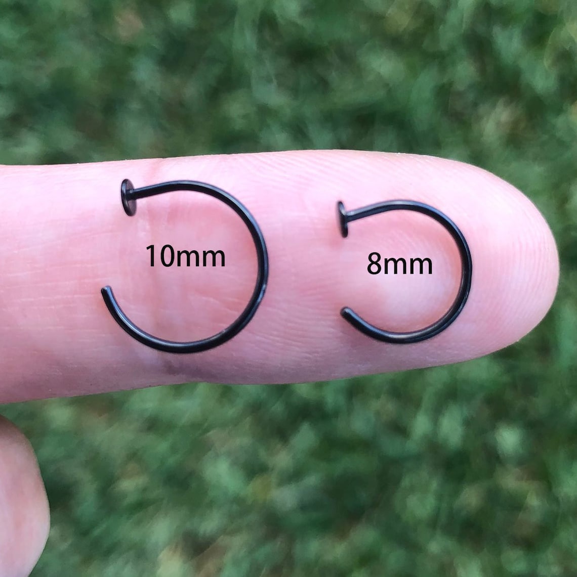 20G 18G Open Nose Hoop Ring Surgical Steel Basic Nose Ring 8mm - Etsy