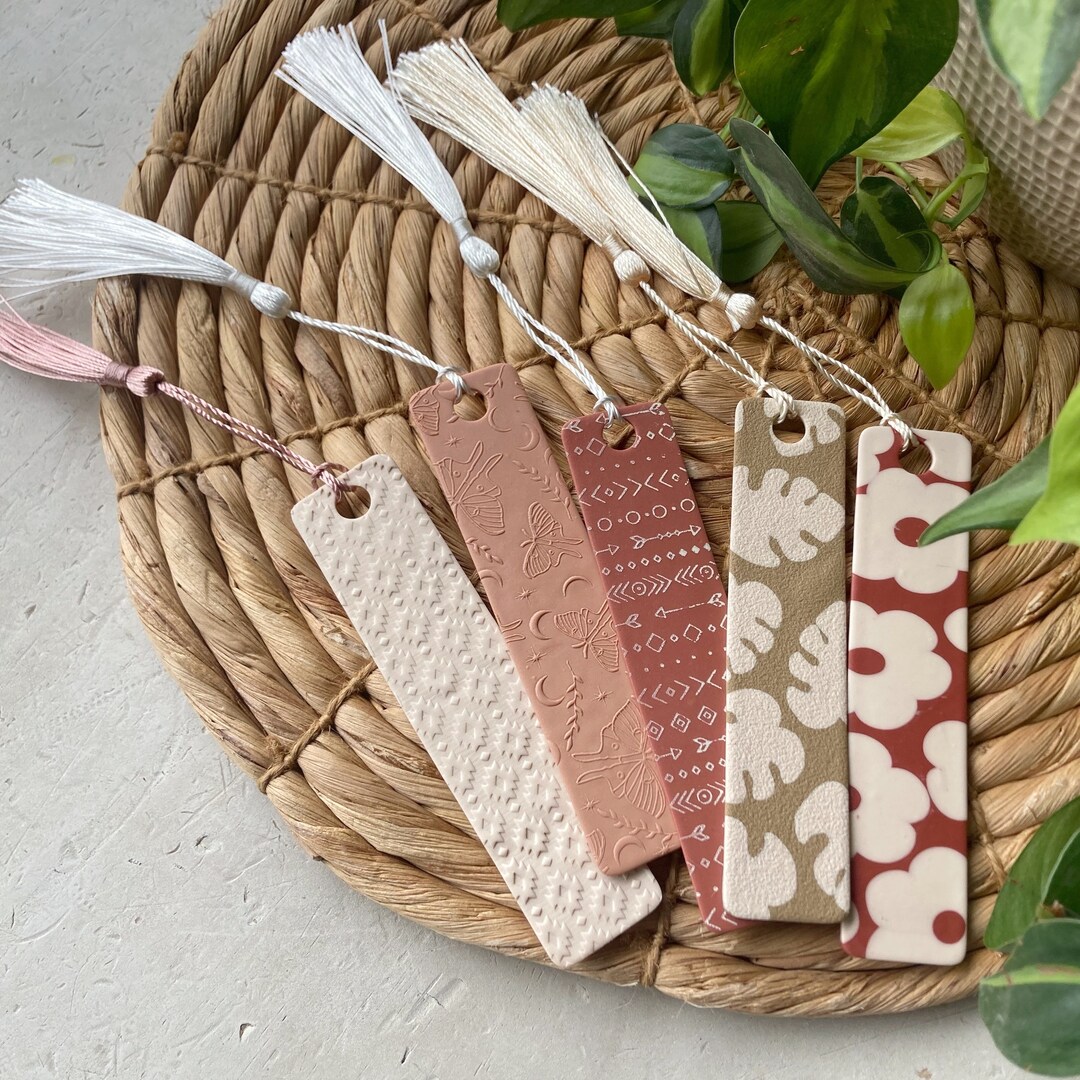 Bookmark Polymer Clay Bookmark Book Accessories Student - Etsy