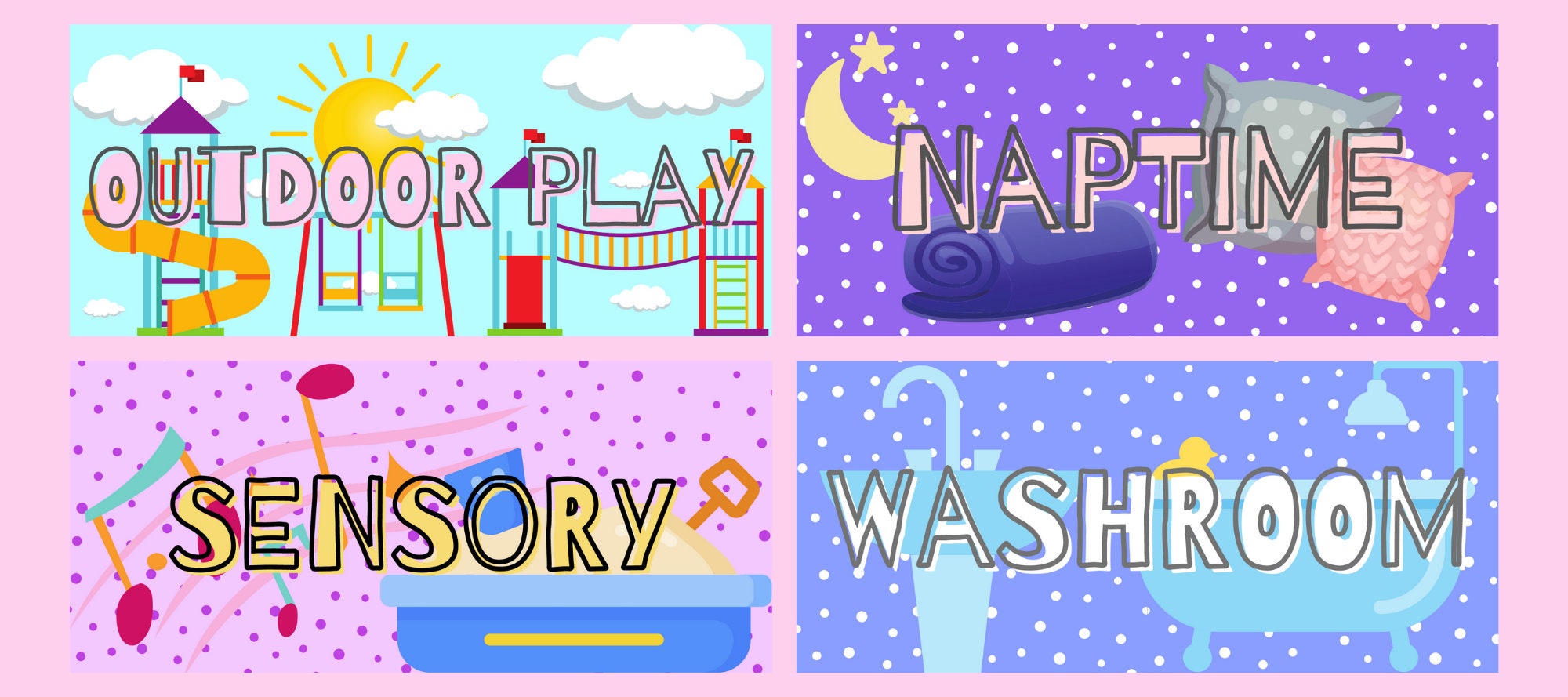 Childcare Center Labels, Kindergarten Labels, Daycare Labels, Preschool ...