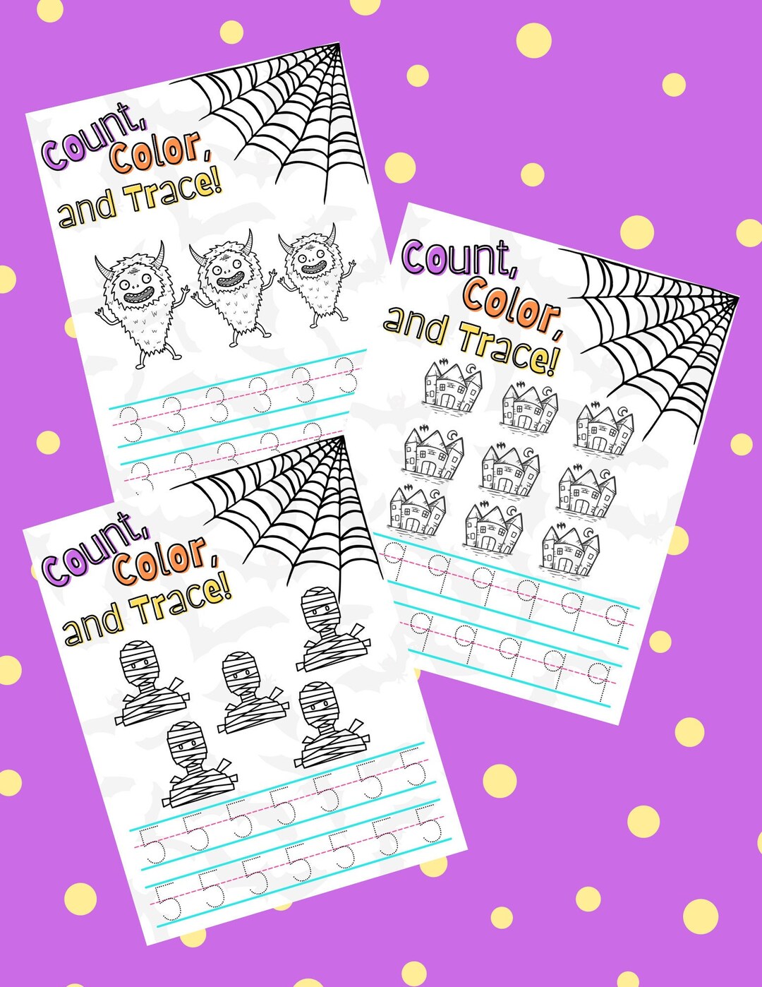 Preschool Halloween Tracing, Halloween Number Tracing, Halloween ...