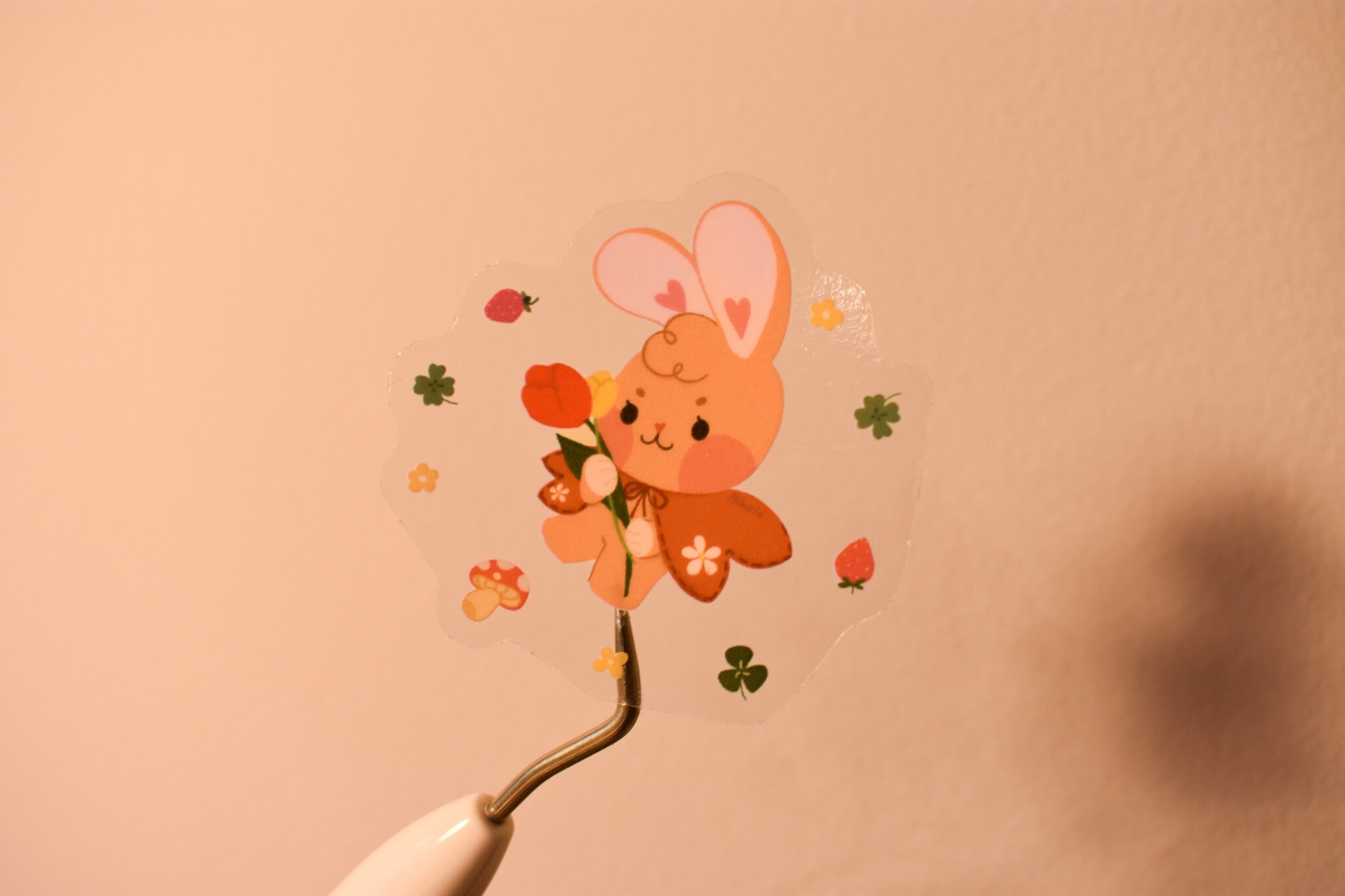 Bun Bun Bunny Weatherproof Clear Sticker Cute Rabbit - Etsy