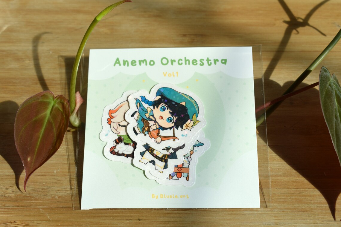 Anemo Orchestra Sticker Set Genshin Impact Sticker - Etsy