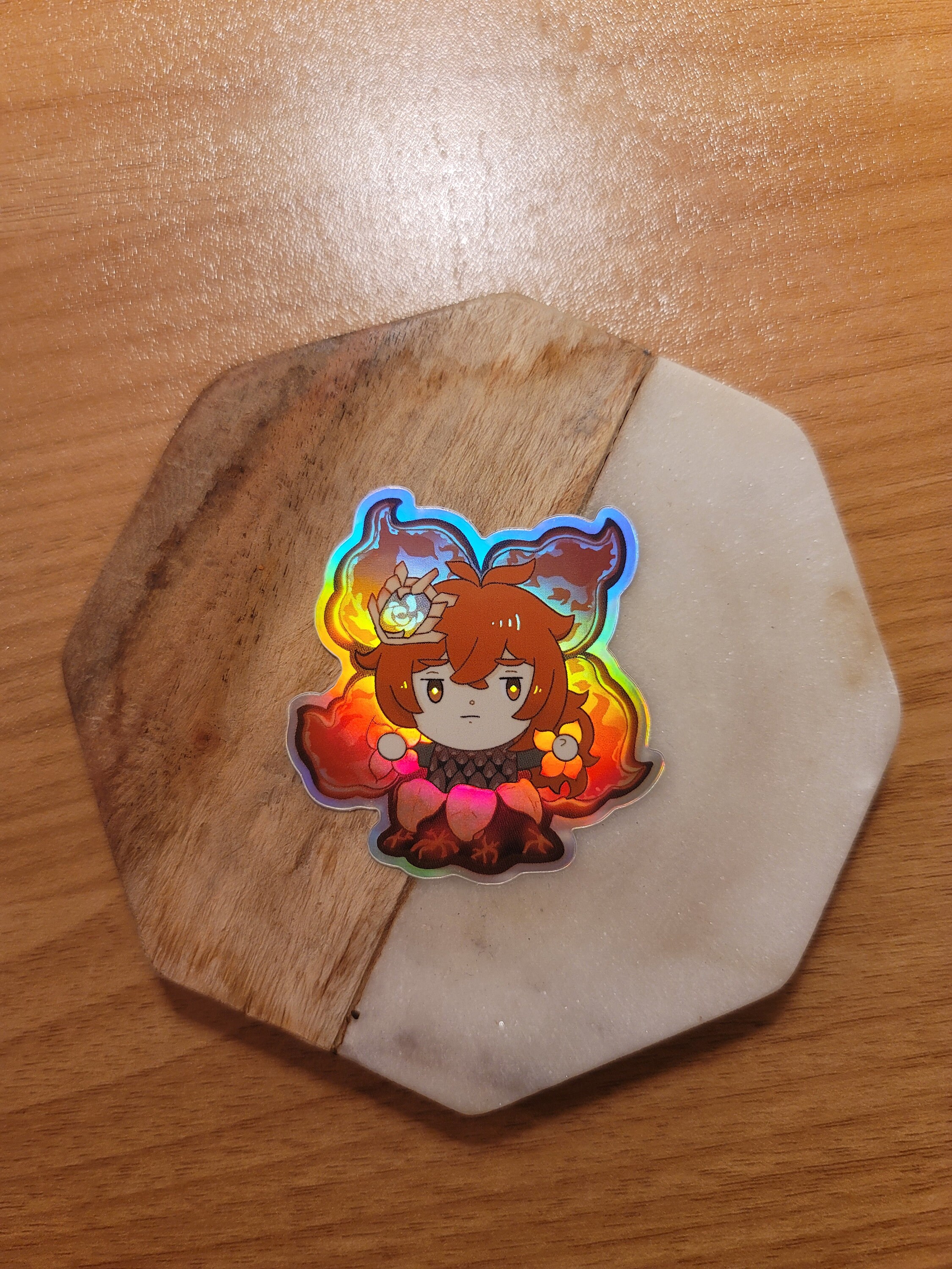 Diluc Pyro Regisvine Sticker Kaeya X Cryo Mage Genshin - Etsy