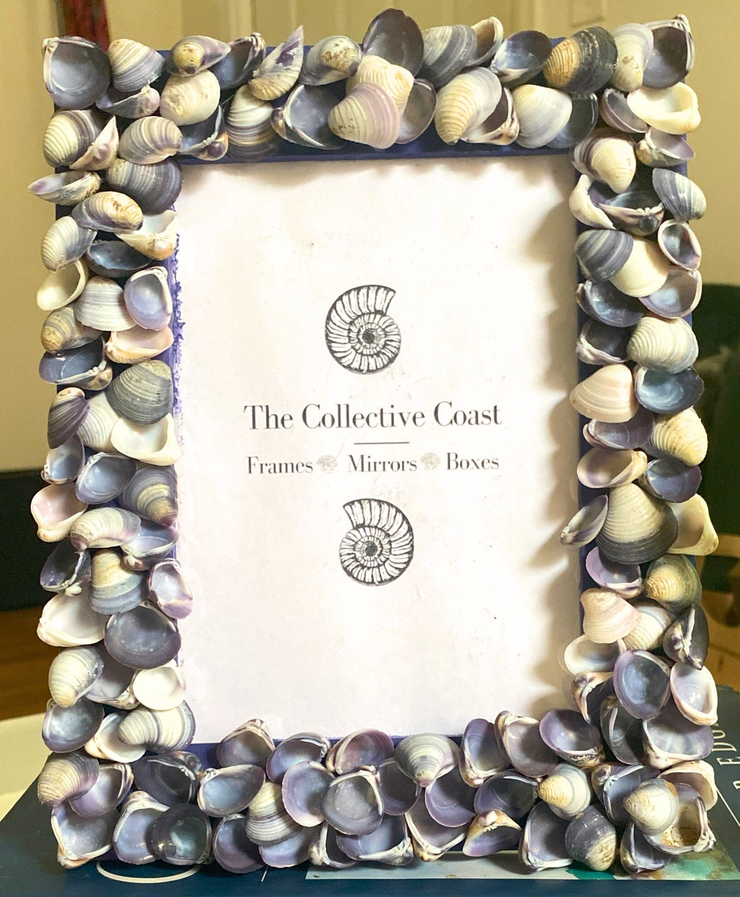 Miniature Purple Clam Shell, 5x7 Easel-back Picture Frame - Etsy