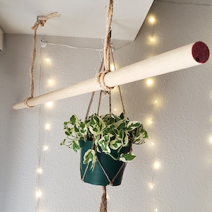 Plant Hanging Rod | Boho Plant Rod | Handmade Plant Rod | DIY Plant ...