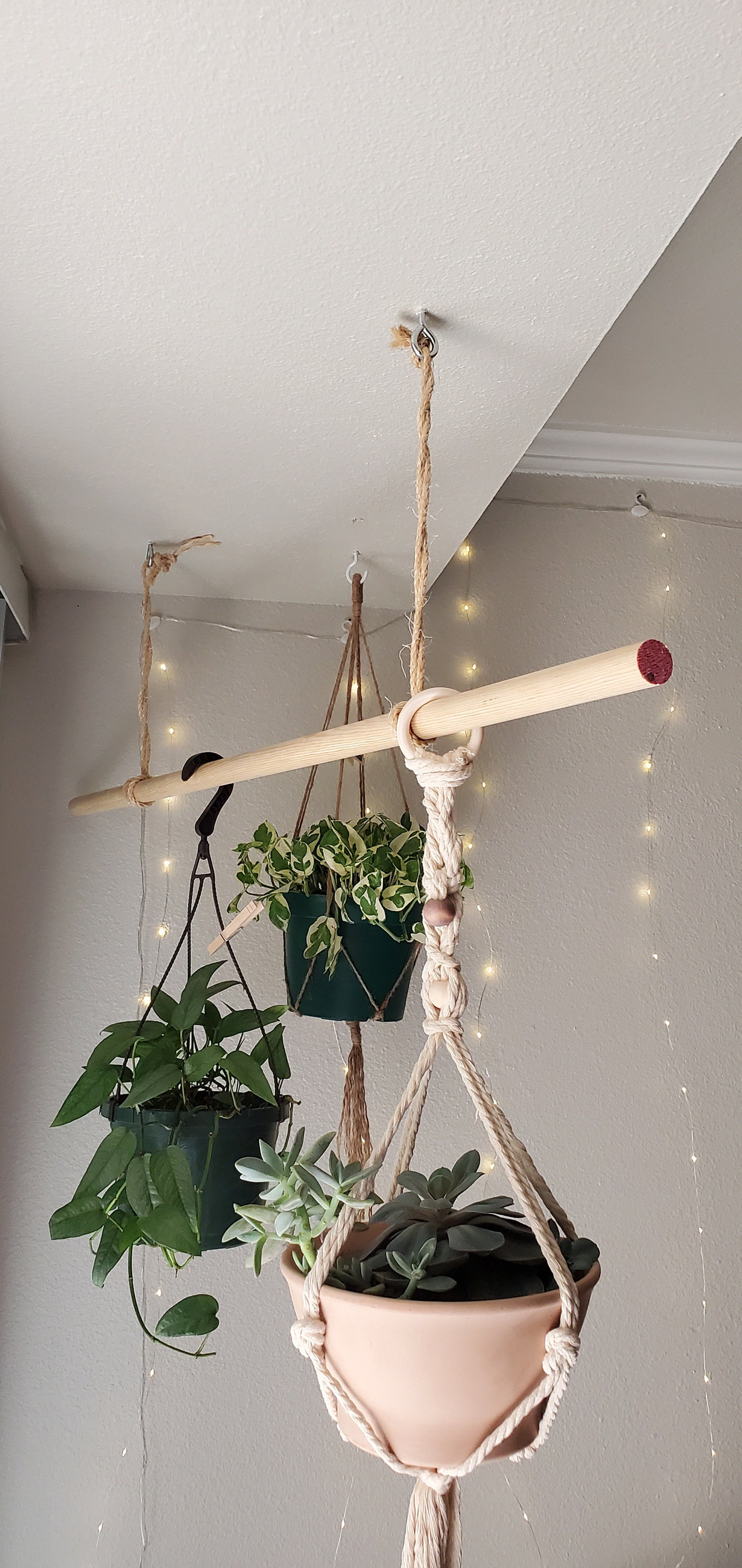 Plant Hanging Rod | Boho Plant Rod | Handmade Plant Rod | DIY Plant ...