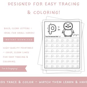 Alphabet Tracing & Coloring Pages | A-Z Upper and Lowercase Handwriting ...