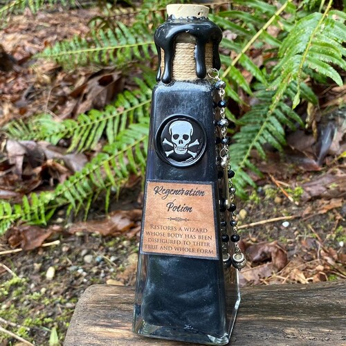 Crushed Moonstone Werewolf Potion Bottle Witch and Wizard - Etsy