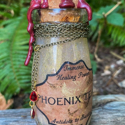 Phoenix Tears Magical Apothecary Potion Bottle Witch and - Etsy