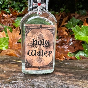 Holy Water | Color Changing Decorative Potion Bottle | Halloween Gothic ...