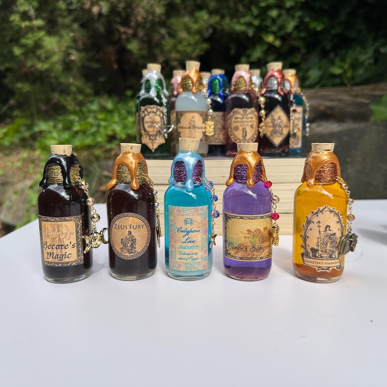 MINI Greek Mythology Potions | Color Changing Potion Bottle | God ...