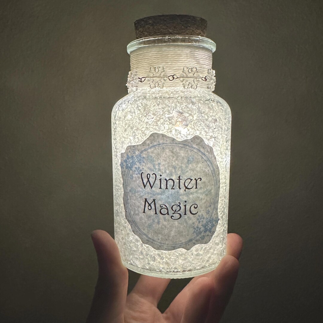 Winter Magic Illuminated Potion | Decorative Lighted Bottle | Fairy ...