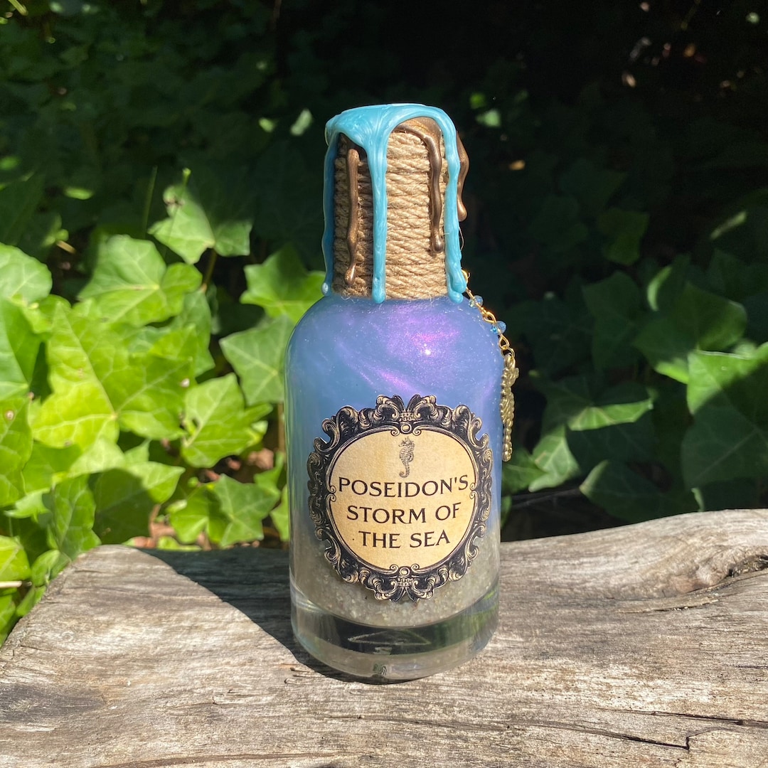 Poseidon | Greek Mythology Decorative Color Changing Potion Bottle ...