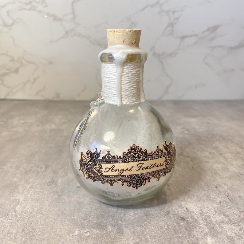 Angel Feathers | Magical Apothecary Fantasy Potion Bottle | Decorative ...