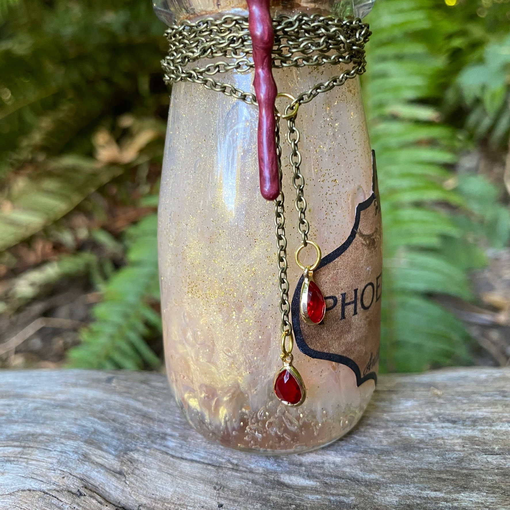 Phoenix Tears Magical Apothecary Potion Bottle Witch and - Etsy