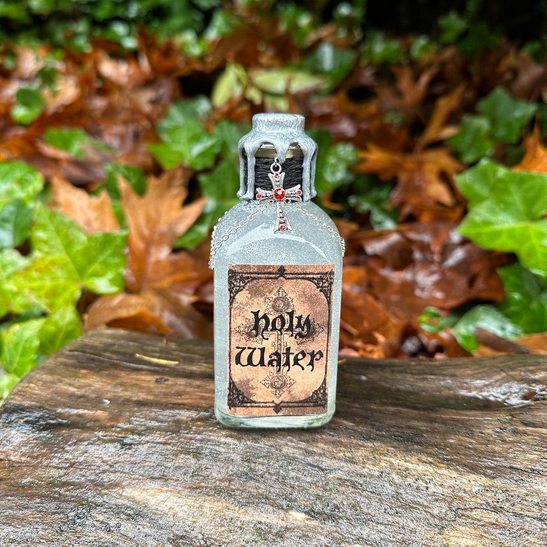 Holy Water | Color Changing Decorative Potion Bottle | Halloween Gothic ...