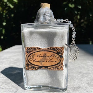 Powdered Unicorn Horn | Magical Apothecary Potion Bottle | Potion ...