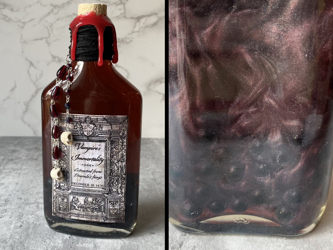 Vampire's Immortality Magical Apothecary Potion Bottle Witch and Wizard ...