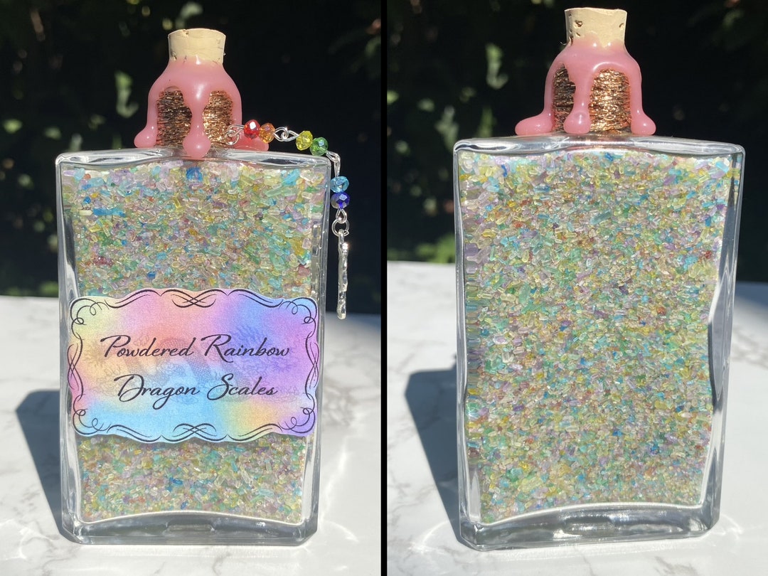 Rainbow Dragon Scales | Color Changing Potion Bottle | Magical ...
