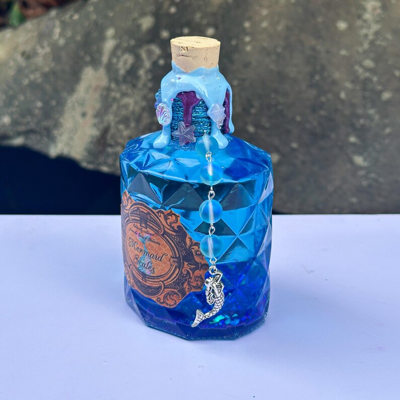 Mermaid Scales | Decorative Color Changing Potion Bottle | Fantasy ...