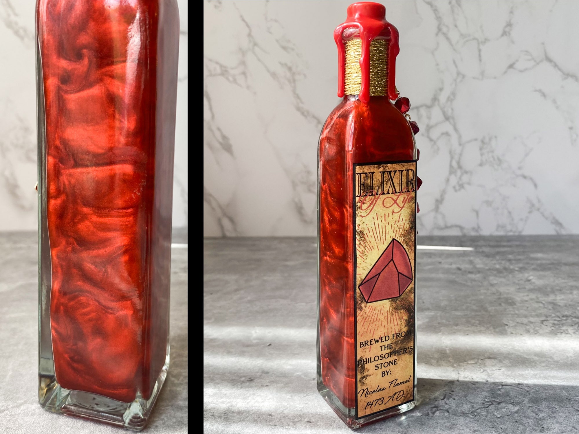 Elixir of Life Magical Apothecary Potion Bottle Witch and - Etsy