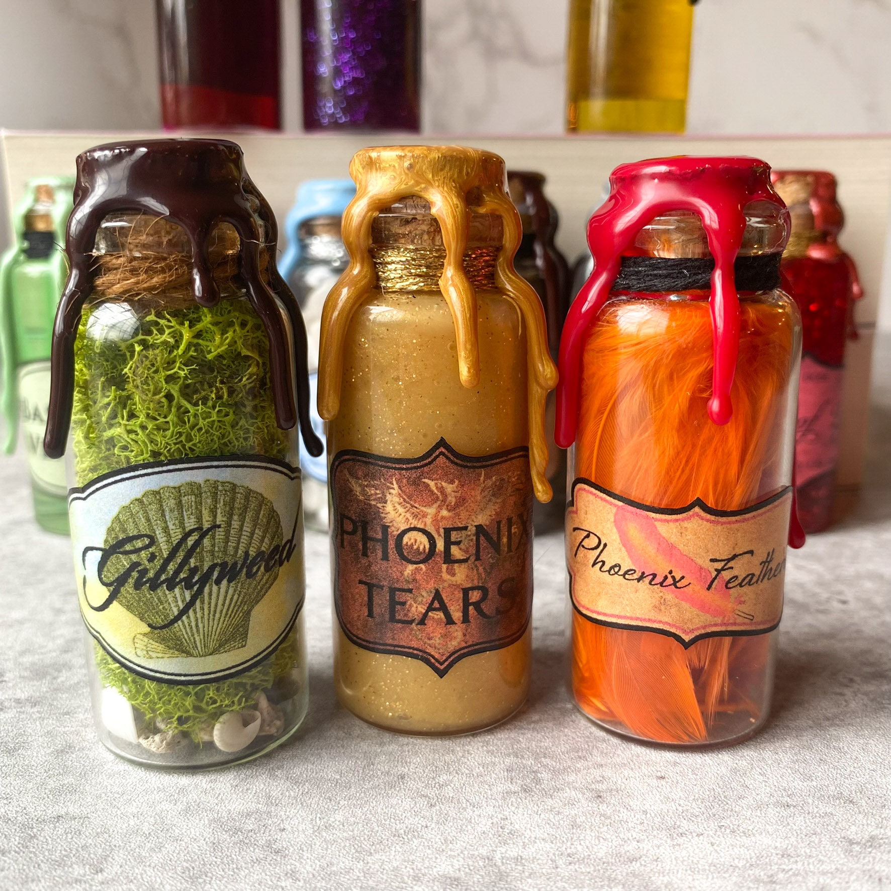 FULL SET MINI Magical Potions | Magical Apothecary Potion Bottle ...