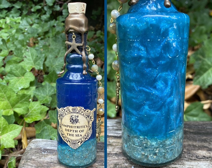 Amphitrite Goddess of the Sea Decor Potion Bottle Color Changing Potion ...
