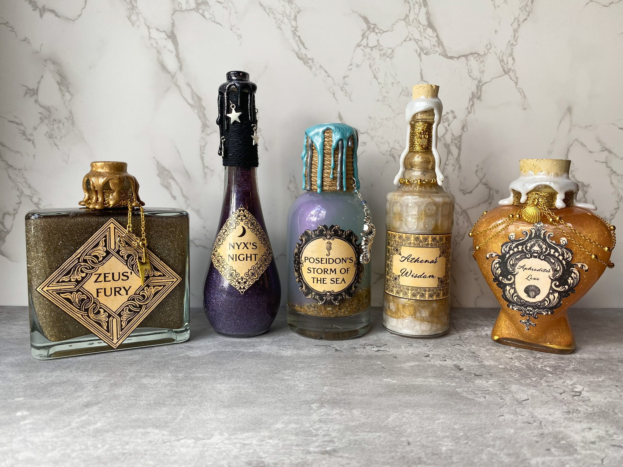 Athena Mythology Potion Fantasy Potion Bottle Magical | Etsy