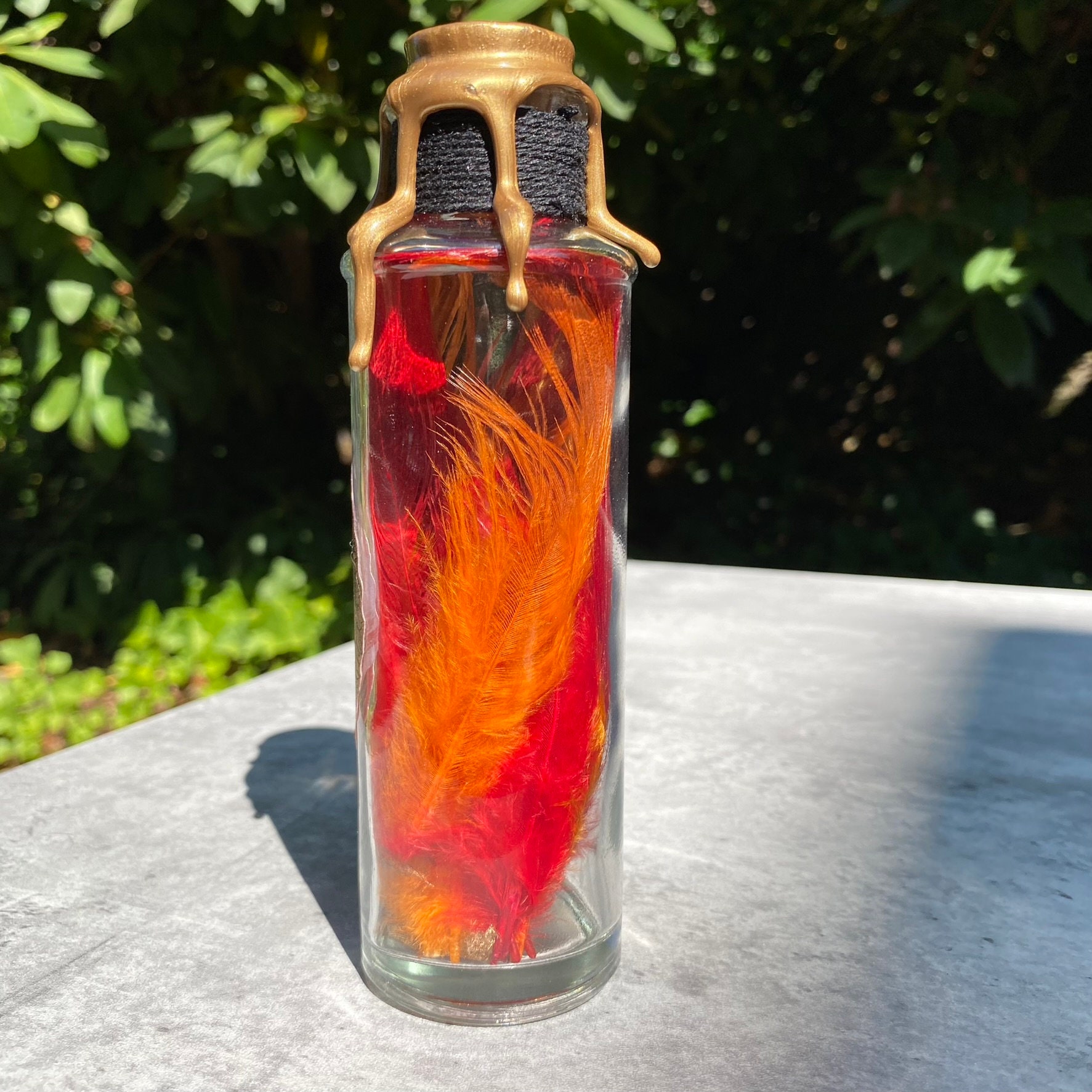 Phoenix Feathers | Magical Apothecary Potion Bottle | Wizard Prop ...