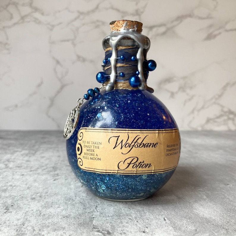 Werewolf Potion | Decorative Potion Bottle | Fantasy Wizard Bookshelf ...