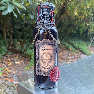 Demon Blood | Decorative Potion Bottle | Halloween Horror Gothic Decor ...