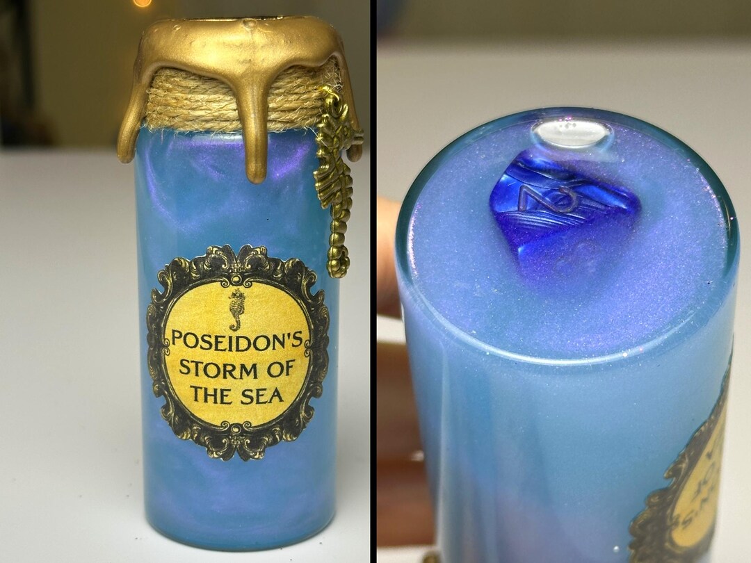 Poseidon's Storm DICE Potion | Color Changing Potion Bottle | TTRPG ...