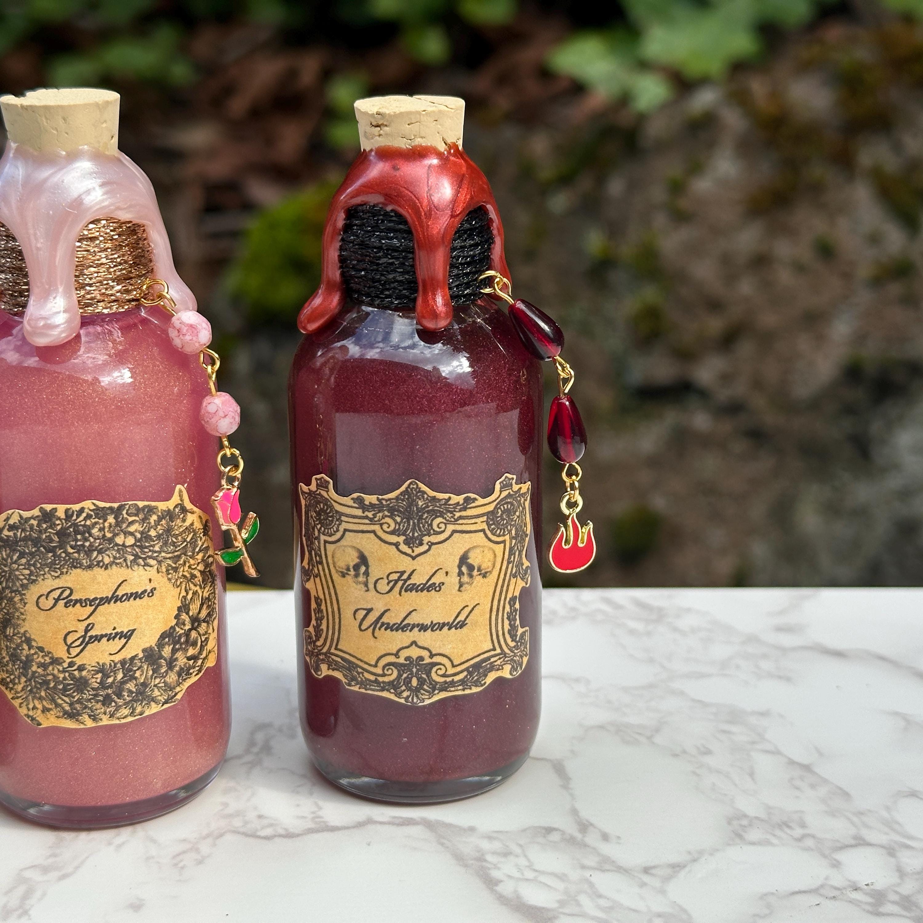 MINI Persephone & Hades | Greek Mythology Color Changing Potion Bottles ...