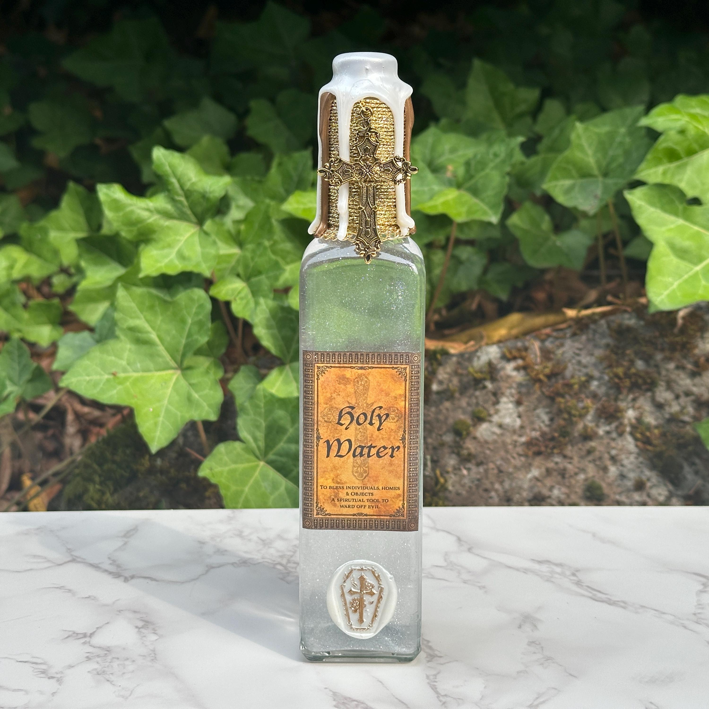 Holy Water | Color Changing Decorative Potion Bottle | Halloween Gothic ...