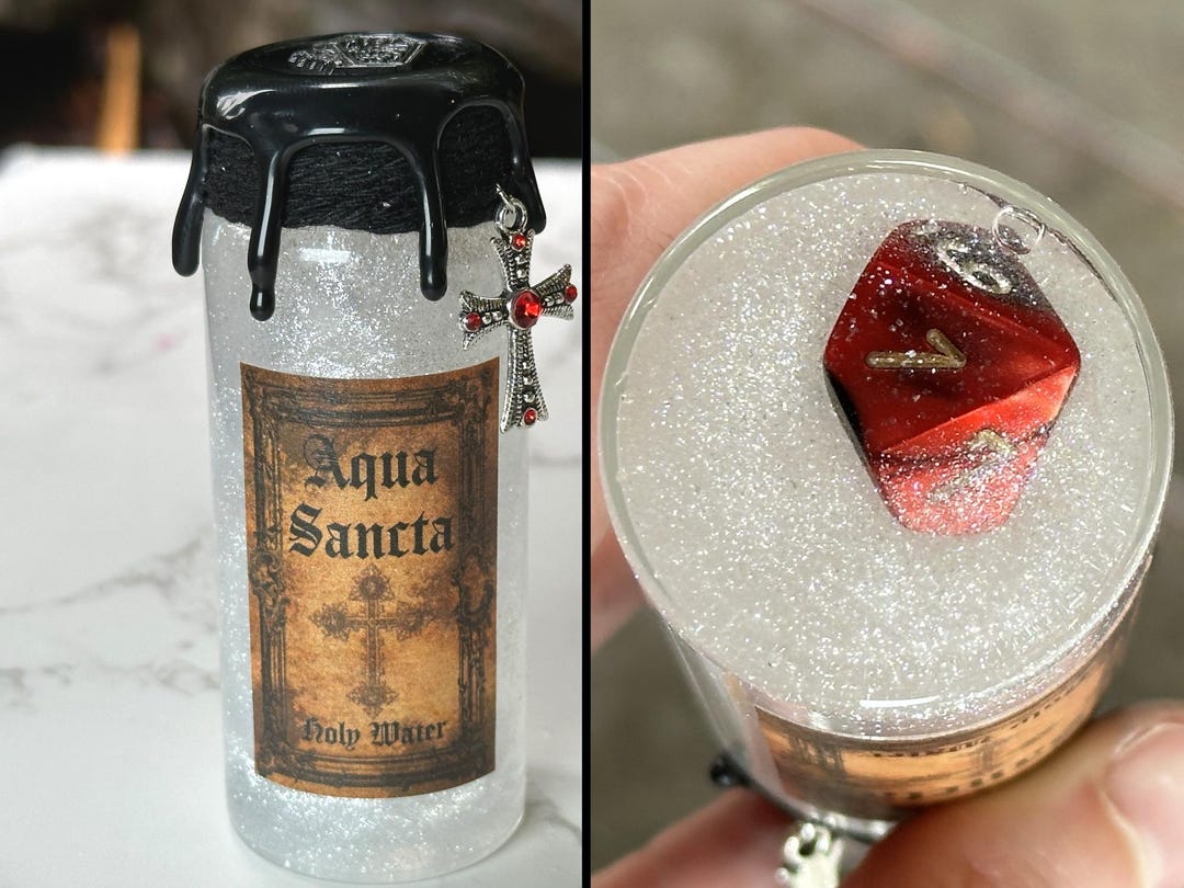 Holy Water DICE Potion | Color Changing Potion Bottle | TTRPG Potion ...
