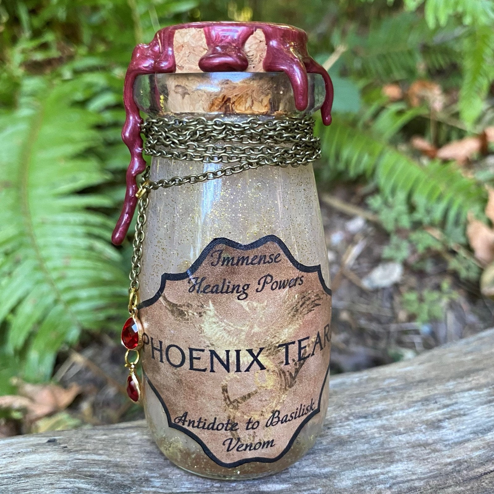 Phoenix Tears Magical Apothecary Potion Bottle Witch and - Etsy