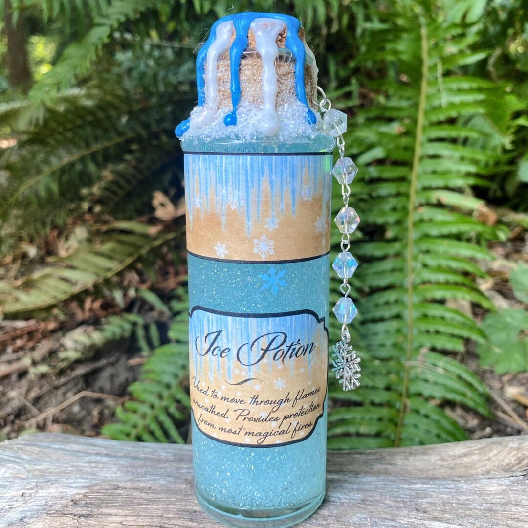 Ice Potion | Magical Apothecary Potion Bottle | Witch and Wizard Potion ...