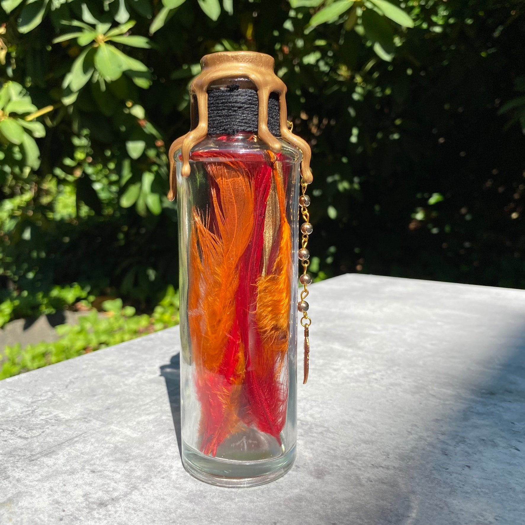 Phoenix Feathers | Magical Apothecary Potion Bottle | Wizard Prop ...