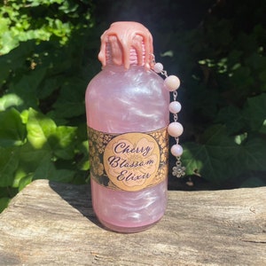 Cherry Blossom Elixir | Color Changing Decorative Potion Bottle | Spring Cottagecore Decor - Etsy