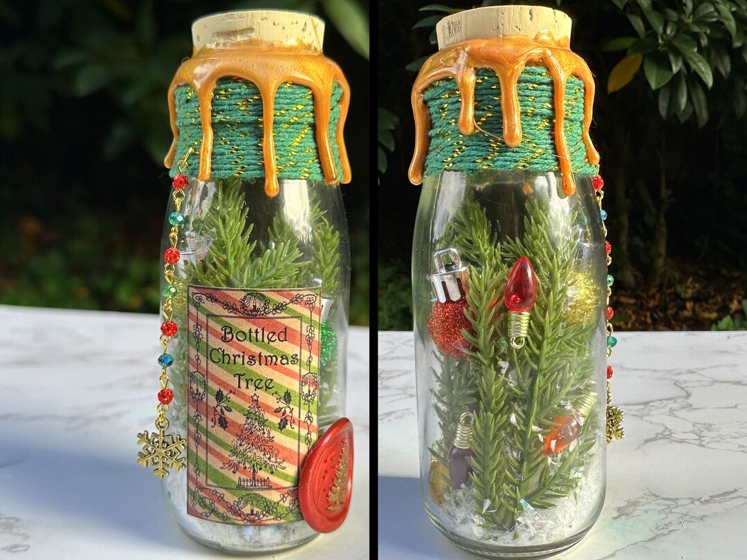 Bottled Christmas Tree | Magical Apothecary Potion Bottle | Witch and ...