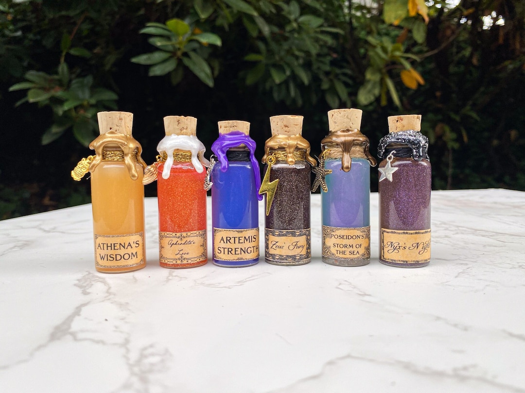 MINI Mythology Potions | Decorative Color Changing Potion Bottle ...