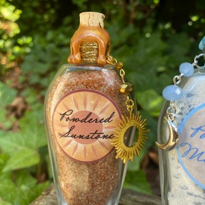 Powdered Moonstone & Sunstone | Magical Apothecary Potion Bottle ...