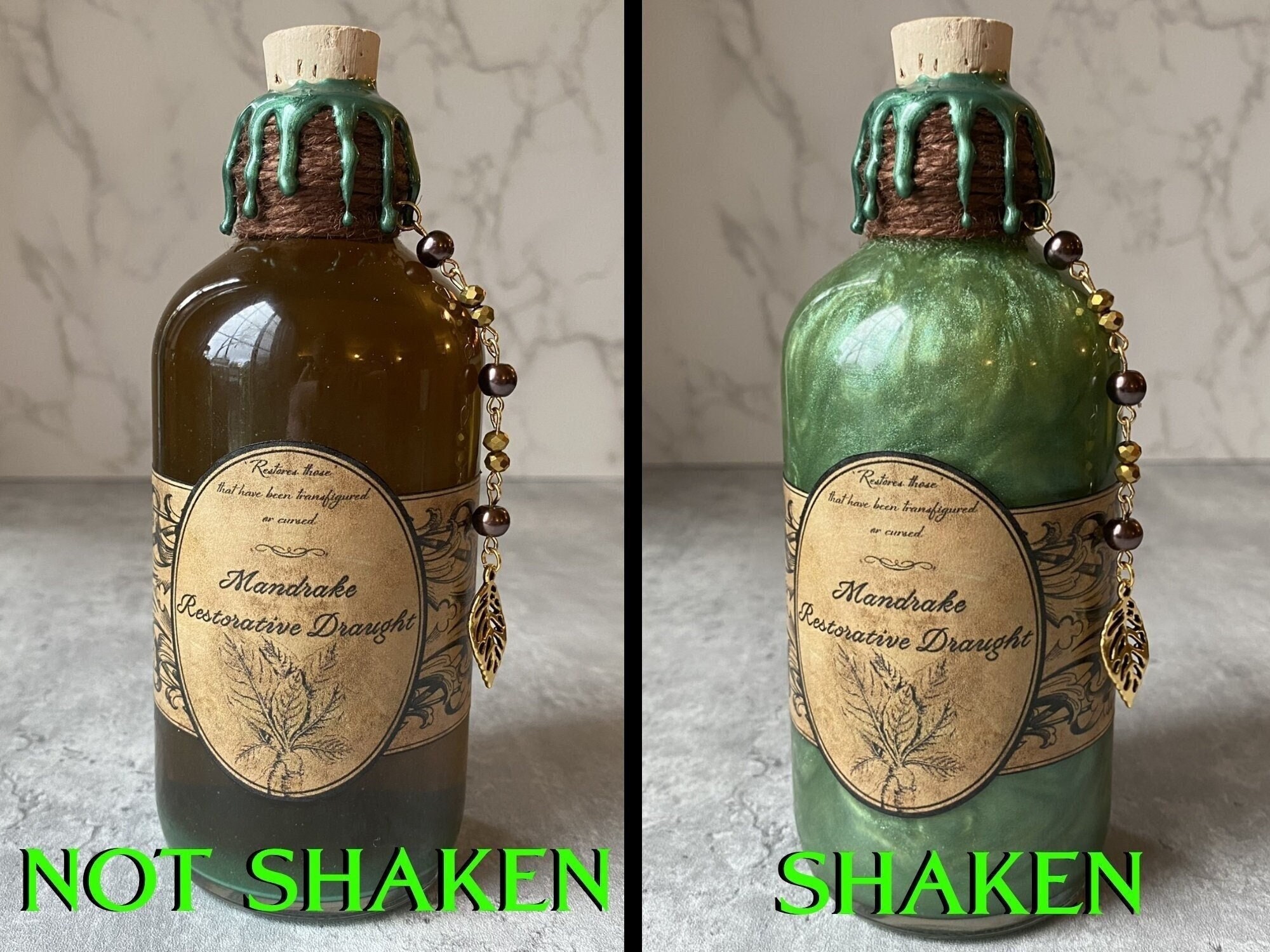 Art & Collectibles Color Changing Magic Potion Apothecary Potion Bottle ...