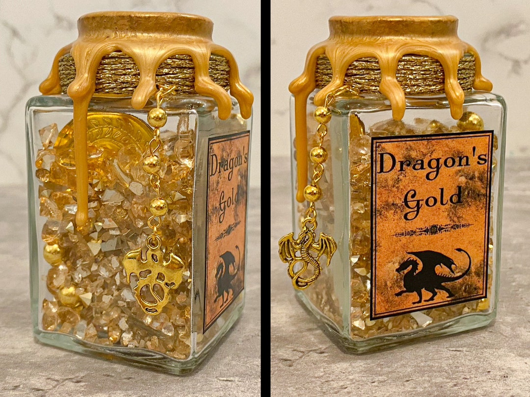 Dragon's Gold | Decorative Potion Bottle | Fantasy Prop | Medieval ...
