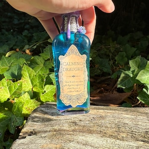 Calming Draught | Color Changing Potion | Magical Apothecary Potion Bottle | Witch and Wizard ...