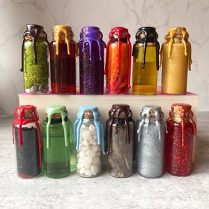 FULL SET MINI Magical Potions | Magical Apothecary Potion Bottle ...