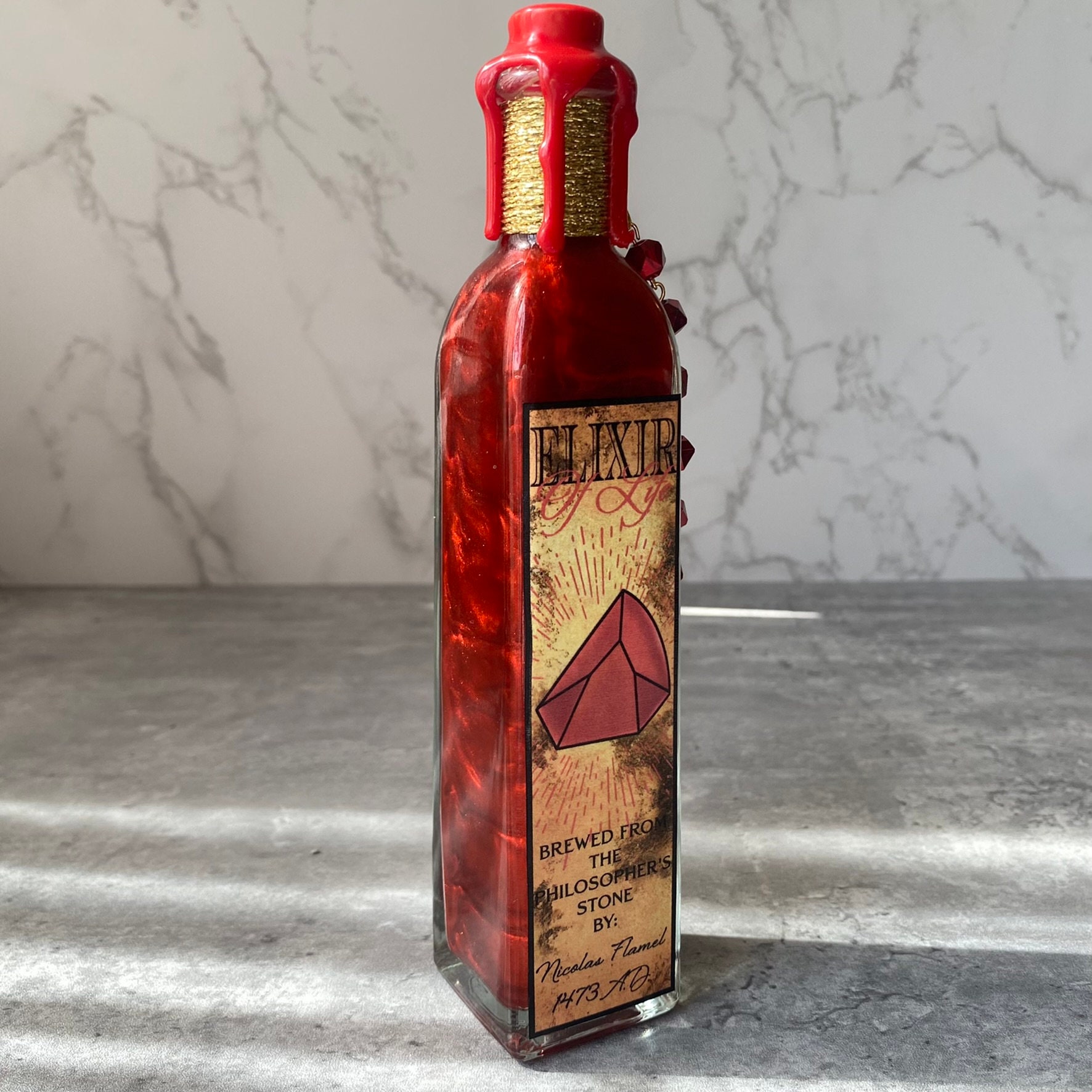 Elixir of Life Magical Apothecary Potion Bottle Witch and - Etsy